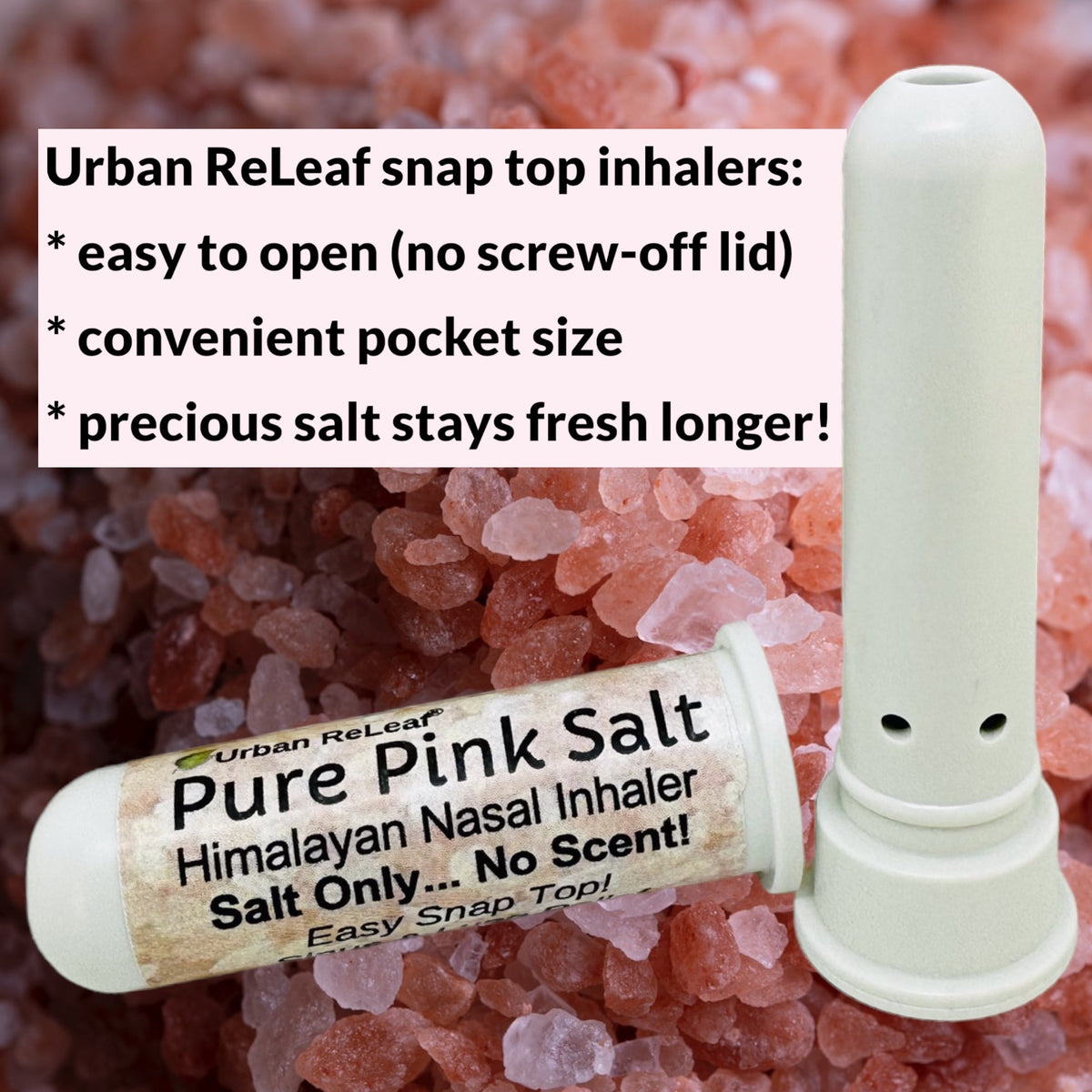 Pure Pink Salt Himalayan Nasal Inhaler – Urban ReLeaf